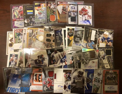 NFL Football Hot Pack Card Lot! AUTO, Game Used, Rookies and more ...