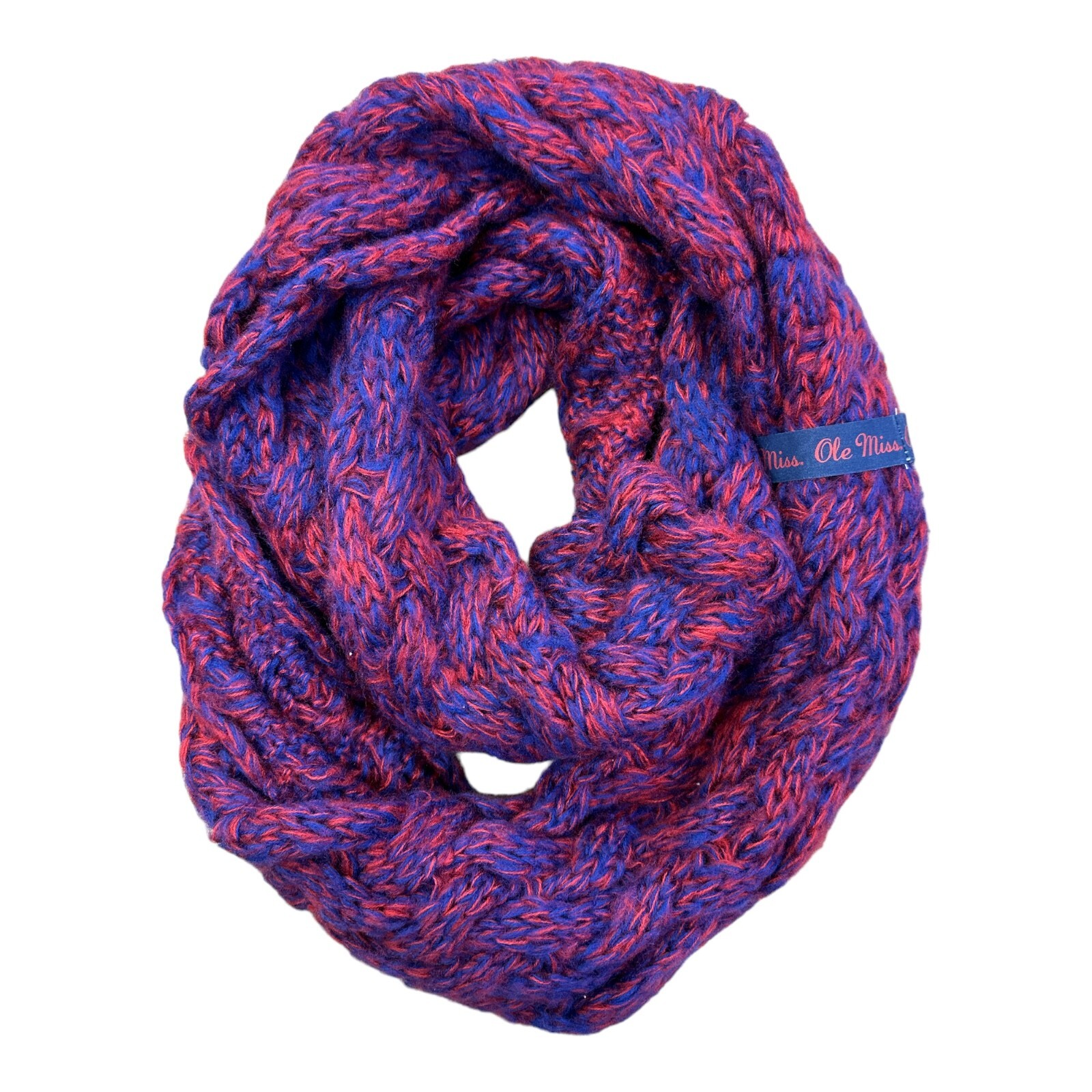 NCAA Ole Miss Chunky Duo Knit Infinity Scarf | eBay