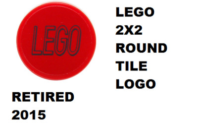 LEGO Red Round Logo 2x2 Round Tile Decorated Minifigure Sign RETIRED ...