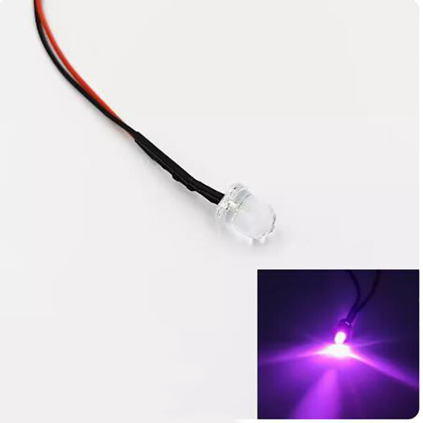 8mm Ultra Bright LEDs Bulb Indicator Light Pre-Wired 20cm 3V 6V 12V 24V ...