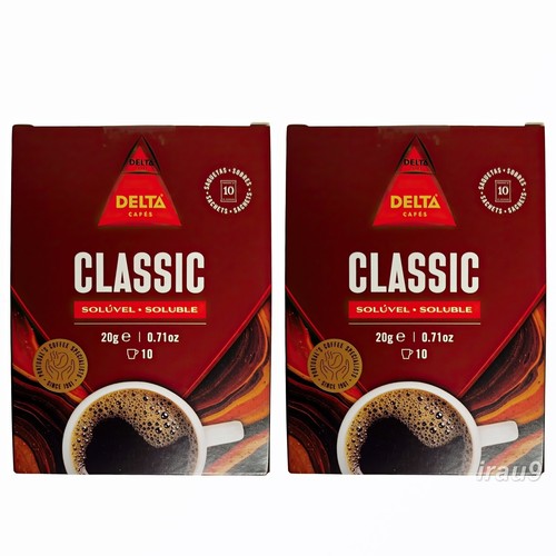 Delta Instant Coffee Soluble 20 sachets of 2g each - 2 boxes - Portugal ...