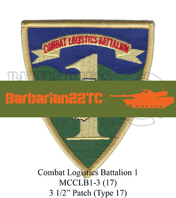 CLB-1 Combat Logistics Bn Patch-USMC Marines Battalion | eBay