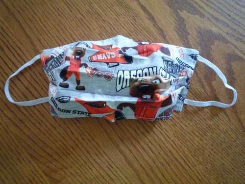 Handmade Cloth Mask Oregon State University OSU Beavers Reversible ...