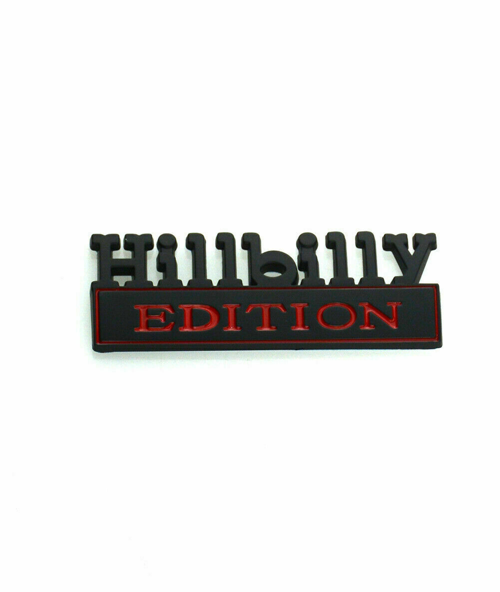 3Pcs new HILLBILLY EDITION EMBLEM Badge 3D Fender Door Hood Decals ...