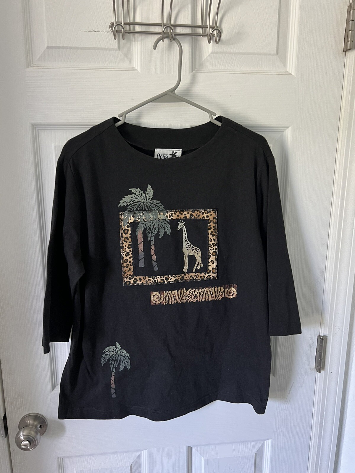 Original Vintage Copa Cabana T Shirt Black Womens Pet… - Gem