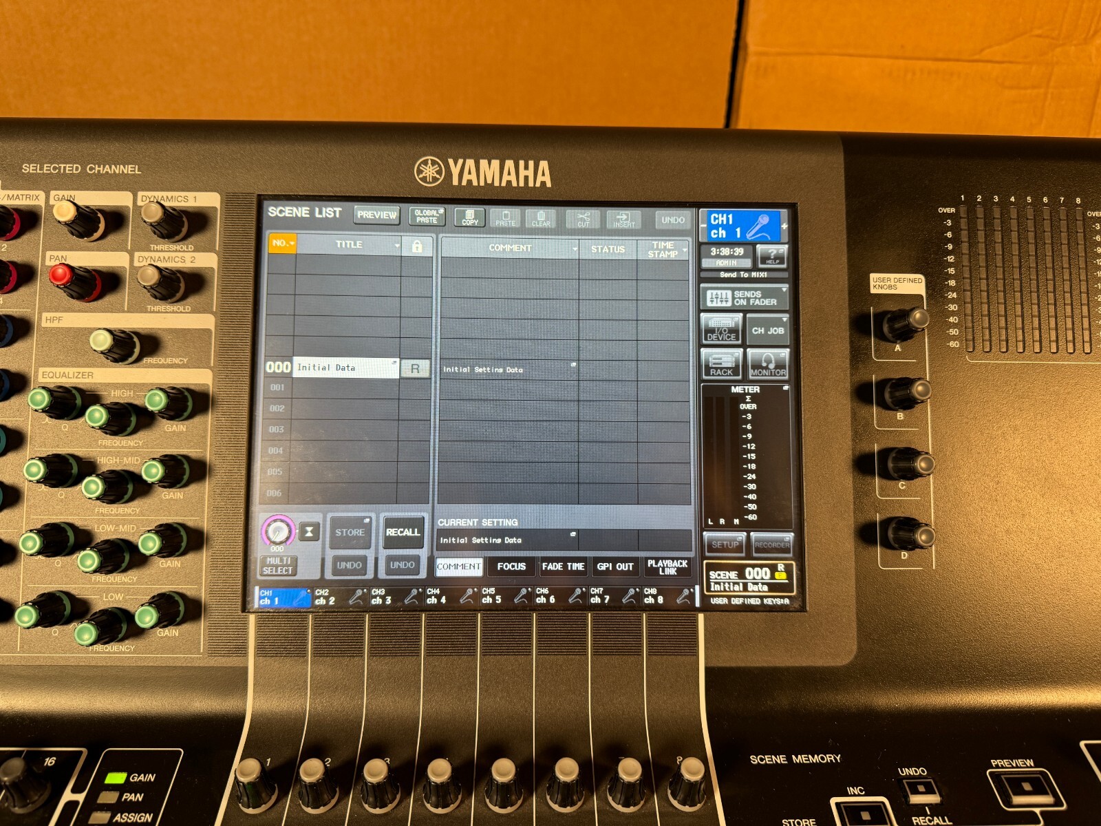 Yamaha CL5 80 Ch Digital Audio Console Mixer Dante Church Owned Road ...