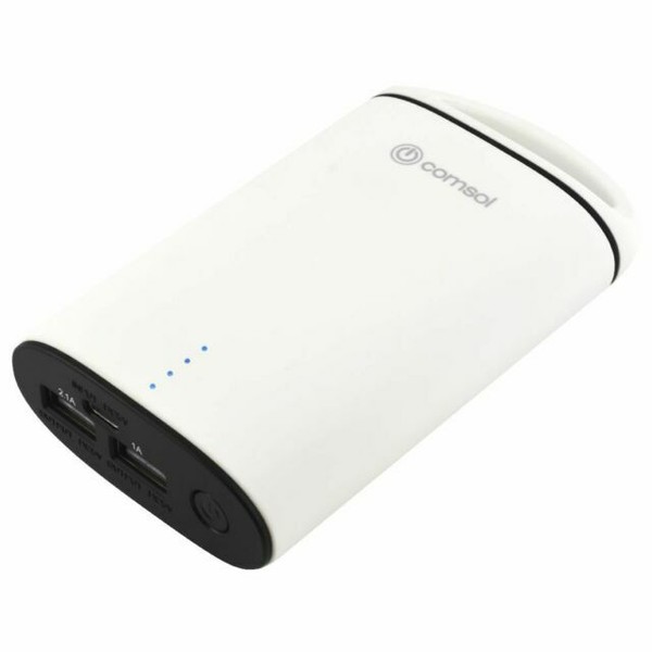Comsol 6600mah Dual Port Power Bank Charger White for sale online | eBay