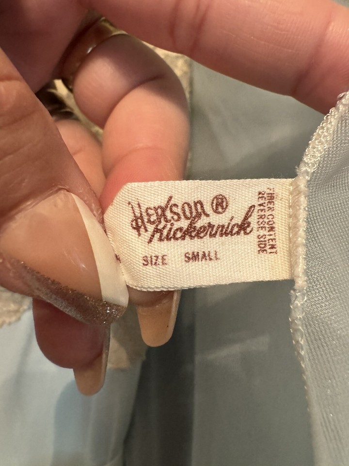 Vtg 50's 60's Henson Kickernick Robin Blue Chiffon babydoll nightgown ...