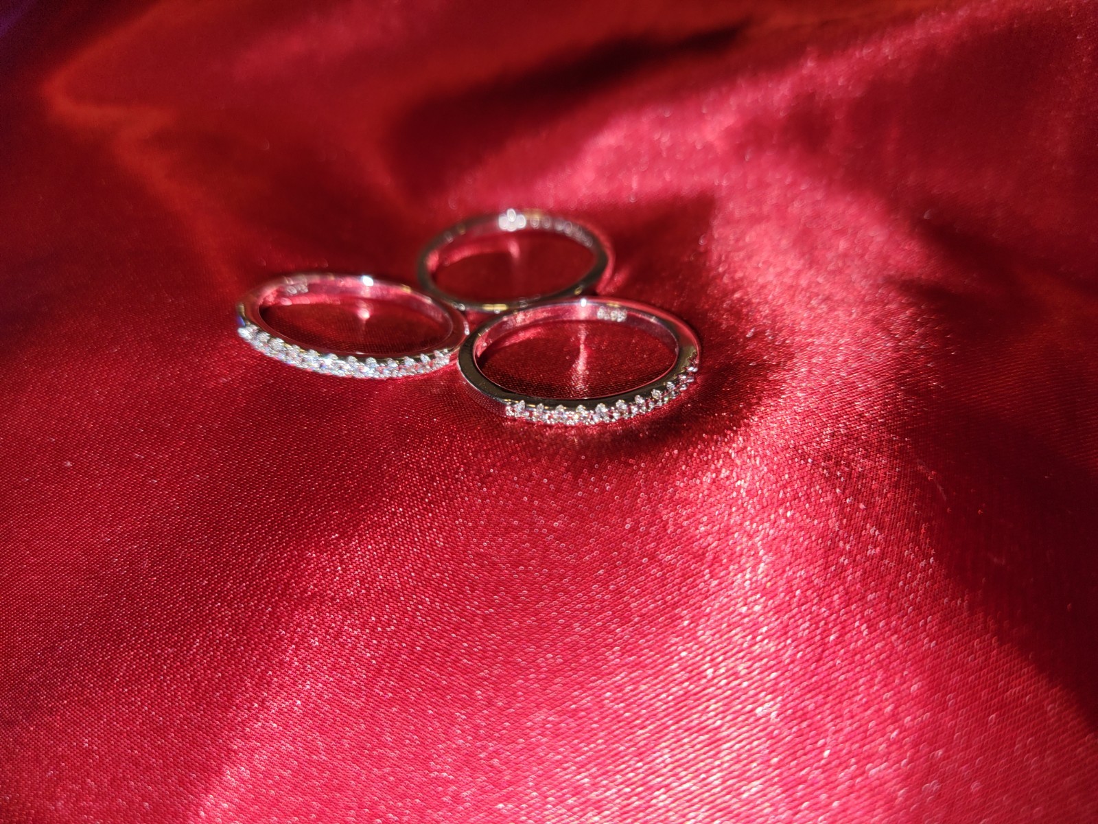 925 Sterling Silver 3 Ring Trio Size 10 | eBay