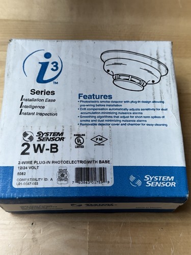 SYSTEM SENSOR 2W-B Smoke Detector 2-Wire White NEW 783863017599| eBay