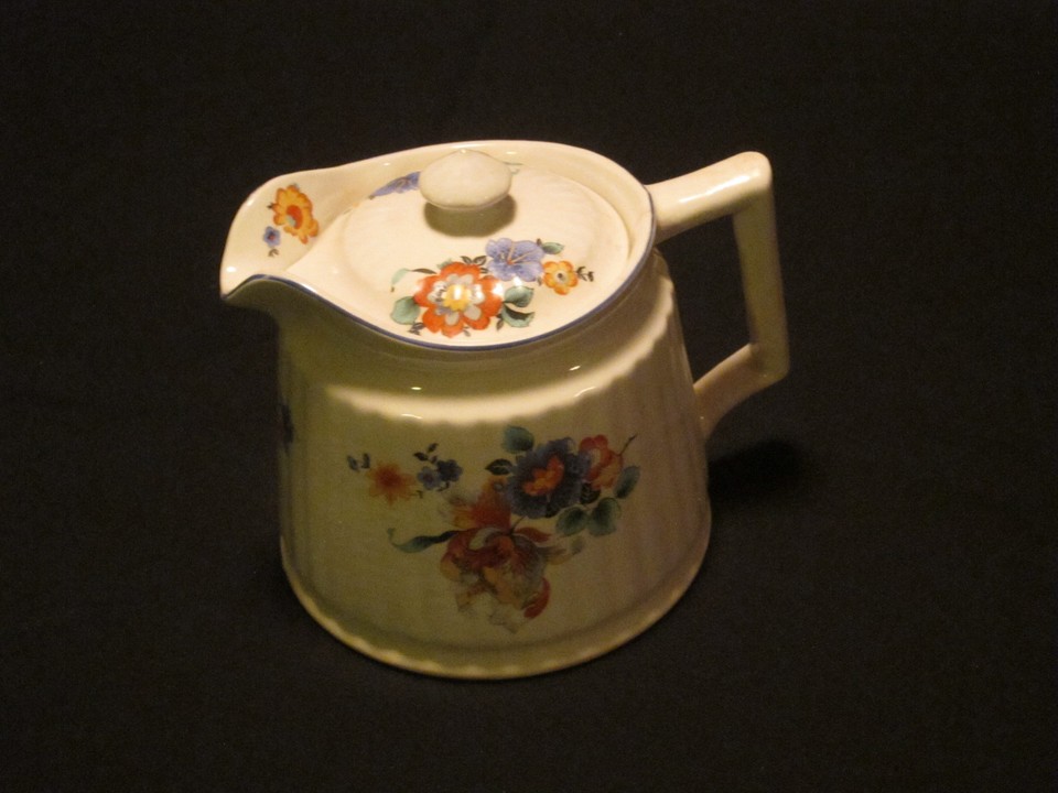 Bake rite Pot Wellsville, Ohio USA floral gold rim | eBay