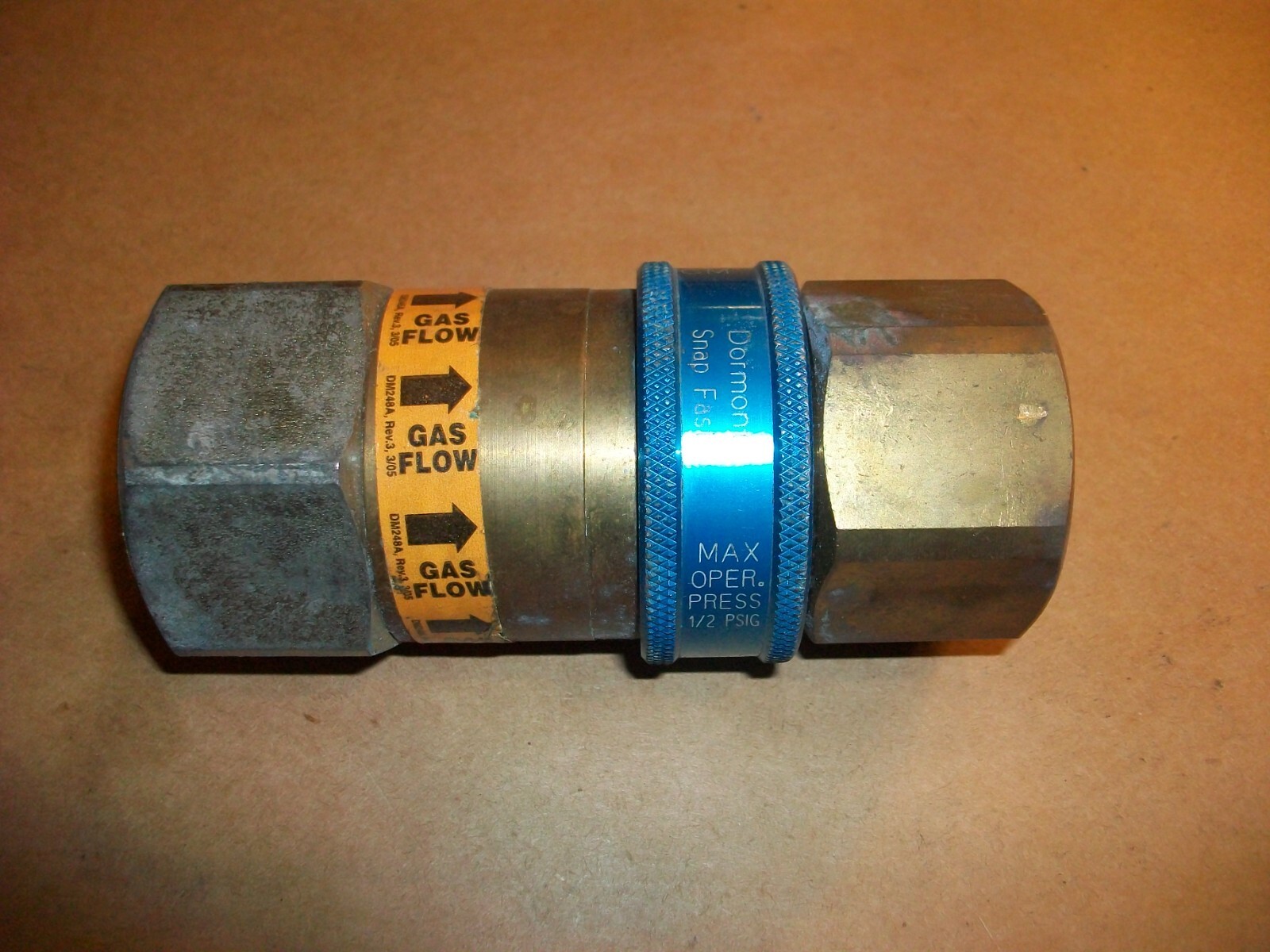 DORMONT Snap Fast Gas Line 1 1/2" Fitting UNUSED | eBay