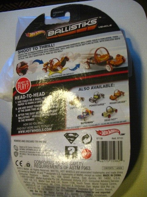 Hot Wheels Dog Ballistiks Rover Driver Mattel Vehicle Toy Ball Shaped ...