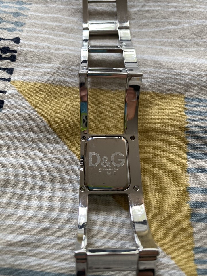 Dolce & Gabbana Women’s Watch Small Square Silver D&G TIME Retro ...