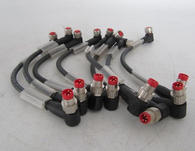 (NEW) Beckhoff M8 Male to M8 Male 90 Deg Power Cable ZK2020-3334-0001 ...