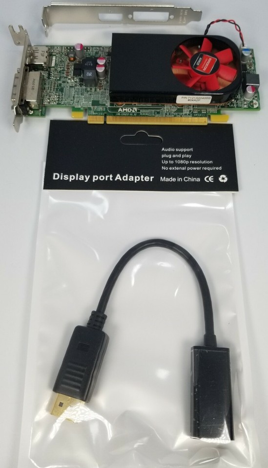 Dell AMD R7 250 2GB PCI-E x16 Win 10 Video Card DVI DisplayPort to HDMI ...