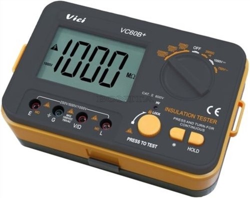 VC60B+ Digital 1000V Megohm Meter Megger Insulation Resistance Tester ...