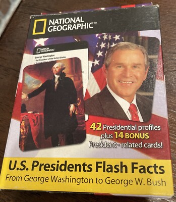 Vintage 2002 National Geographic US President Flash Fact Cards Complete ...