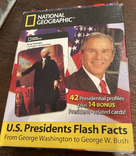 Vintage 2002 National Geographic US President Flash Fact Cards Complete ...