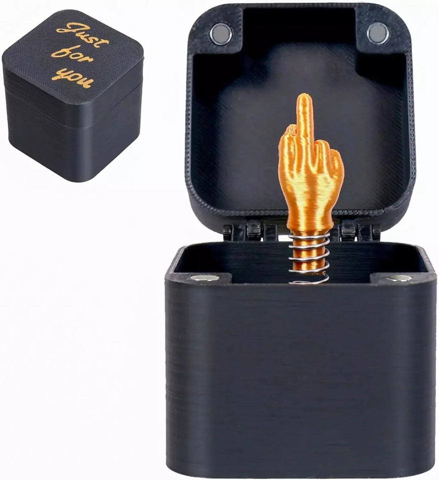 Middle Finger in a Box Middle Finger Surprise Gift Box Annoying Gift ...