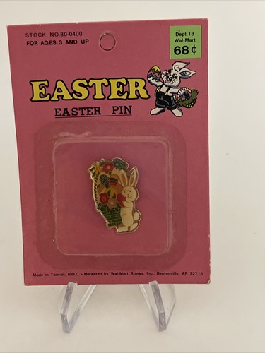 Vintage 80's Walmart Easter Pin Chick enamel Gold-tone NOS | eBay