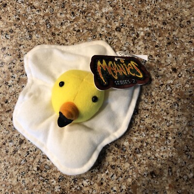 NEW 1998 Meanies Series 2 SUNNY THE PREEMIE CHICKIE Bean Bag Plush EGG ...