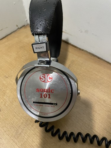 SIC Sonic 101 Headphones Deluxe Slide Control Stereo Mono Over Ear | eBay