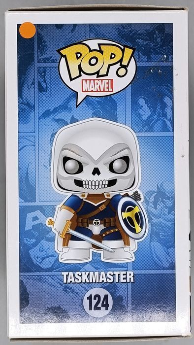 Funko POP #124 Taskmaster - Marvel Damaged Box with Protector | eBay