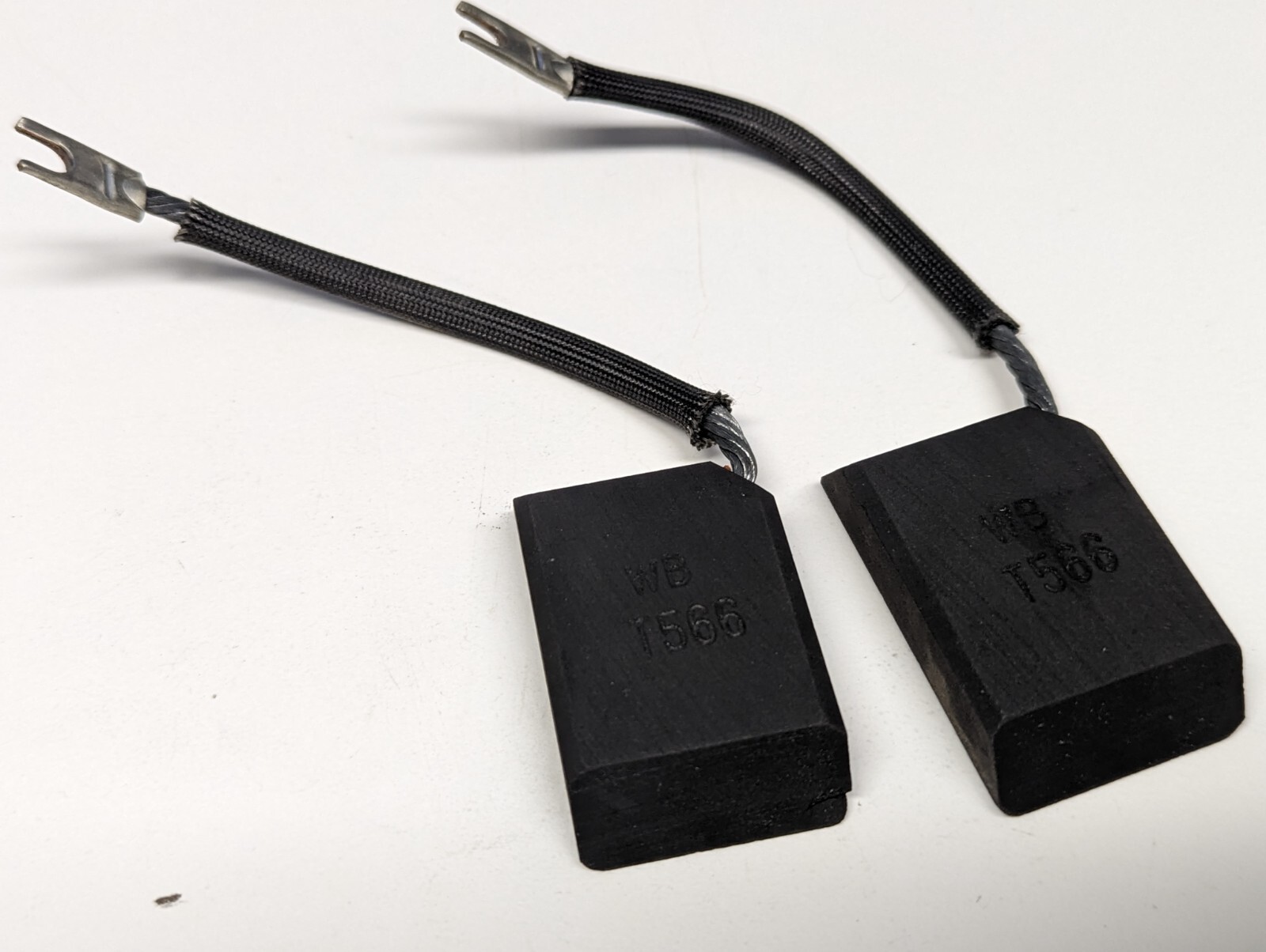 Lot of (2) New GE Graphite Carbon Motor Brushes 2" by 1-1/4" by 1/2 ...
