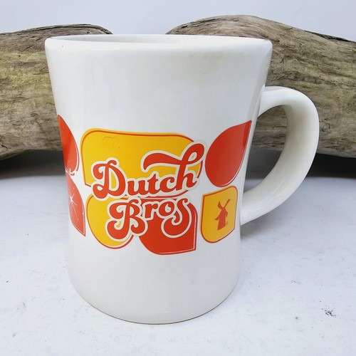 Vintage Retro Dutch Bros. Happy Holidays Heavy Diner Restaurant Coffee ...
