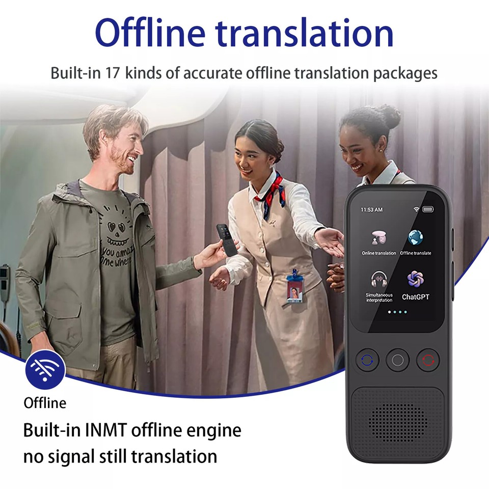 Portable Language Translator Device with 138 Languages Voice ...