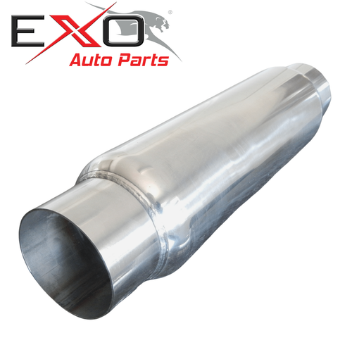 2" Inch Race Exhaust Hotdog Resonator Muffler Stainless Steel 9" Body ...