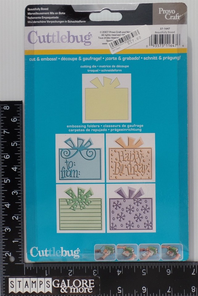 Cuttlebug Provo Craft Embossing CUT & EMBOSS BEAUTIFULLY BOXED GIFTS ...
