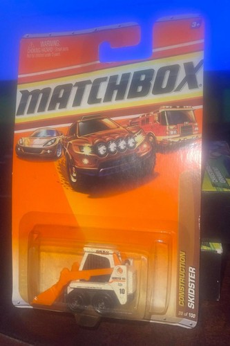 2010 Matchbox Ranec Equipment Construction Skidster White & Orange 39/ ...