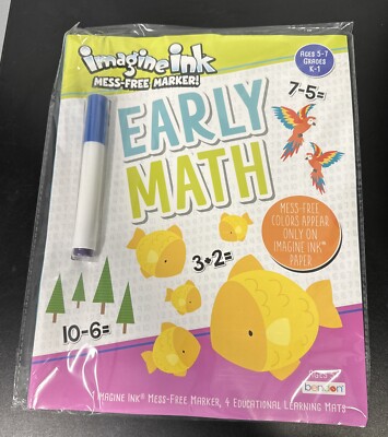 Imagine Ink Early Math Book - Marker & 4 Learning Mats - Ages 5-7 ...