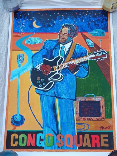 2016 BB King New Orleans Congo Square Jazz Fest Festival Poster 536/ ...