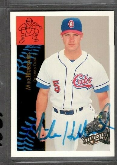 1994 Fleer #164 Mike Hubbard Orlando Cubs Baseball Card Signed ...