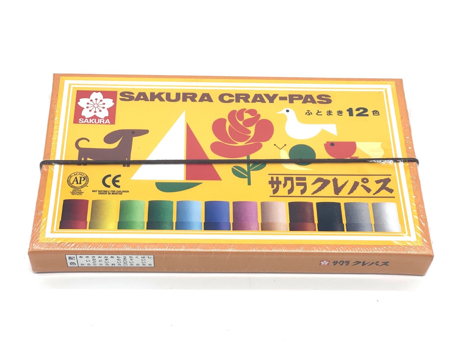 Crayon Sakura Craypas Set of 10 Crayon 12 colors Uses highly safe raw ...