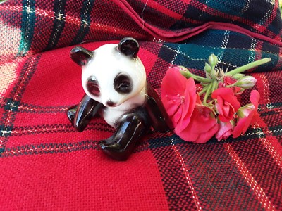PORCELAIN GOEBEL WEST GERMANY PANDA BEAR CUB FIGURINE | eBay
