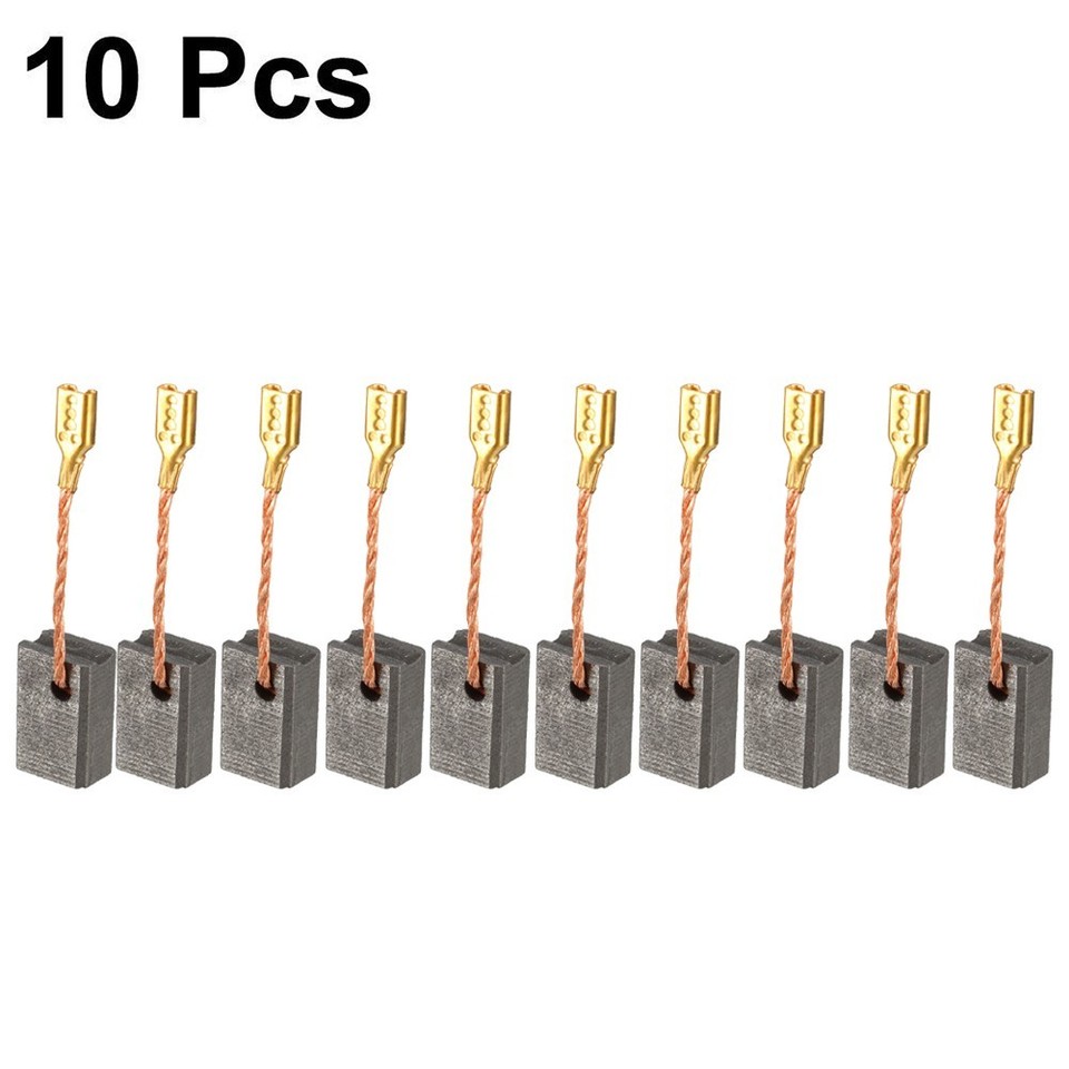 Ten Pack of Carbon Brushes for Power Tools and Motors Dimensions 14x9x6 ...