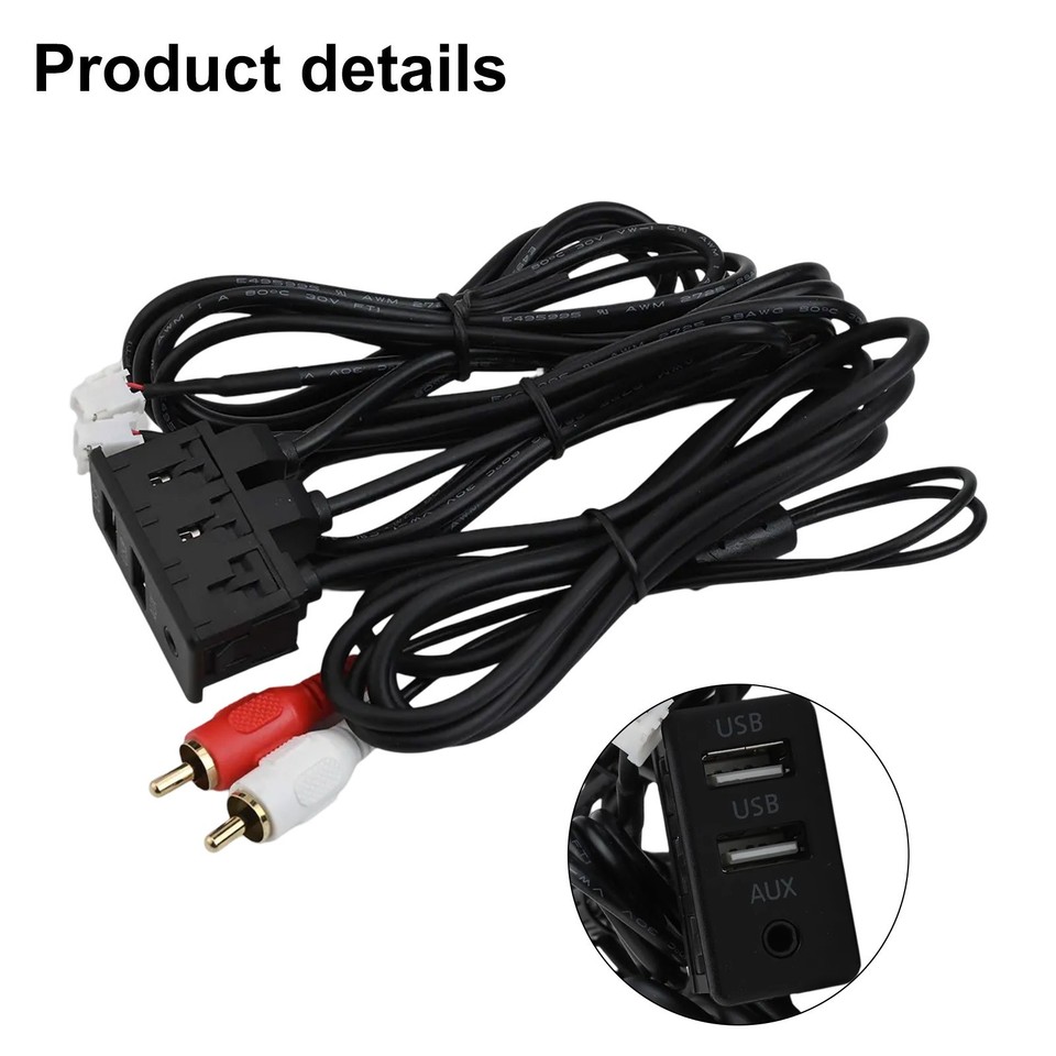 Practical Car Dashboard USB+AUX Port Panel Extension for Easy ...