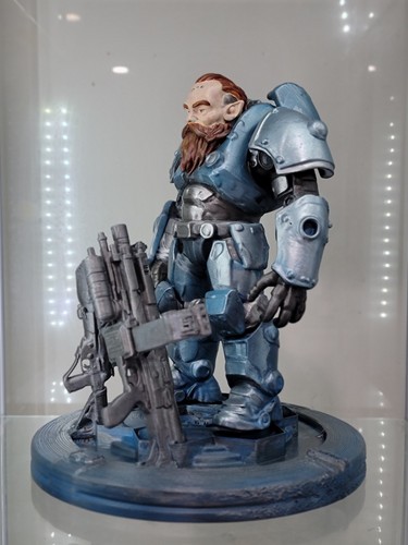 9" 1/6 Jartemus Cyber Soldier Dwarf Collectible Statue 3D Printed ...