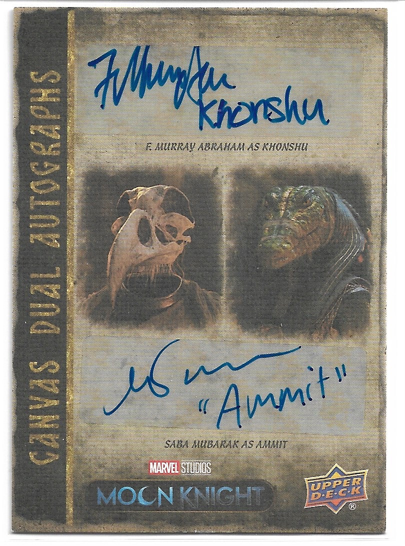 2023 Upper Deck Moon Knight F Murray Abraham Saba Mubarak Dual ...
