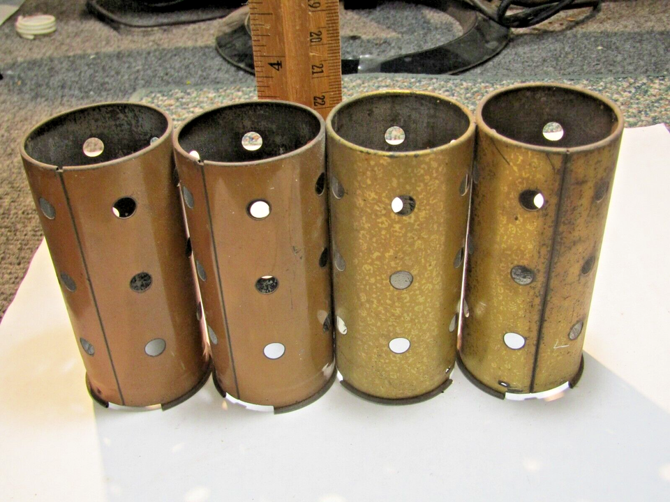 Zenith Gold Tube Shields ~ set of 4 ~ Vintage | eBay