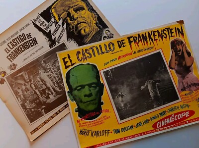 EVIL Of FRANKENSTEIN 1964 Mex Original Movie Lobby Cards Hammer Horror ...