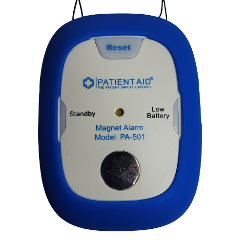 Patient Aid Safety Experts Magnet Bed Alarm PA-502 Blue White Battery ...
