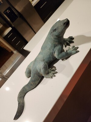 RARE Bronze 20" Komodo Dragon Reptile Life Like Detailed Lizard Statue Figure | eBay