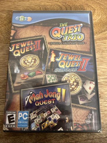 The Quest Trio -Jewel Quest 1,2 & Mahjong Quest Video Game Pc Cd-ROM E ...