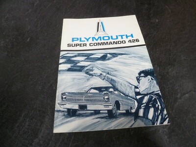 1964-1965 Plymouth Super Commando 426 Engine Owner Operator Manual ...