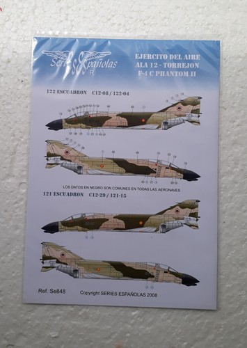 Series Espanolas 1/48 Ejercito del Aire Ala 12 - Torrejon - F-4C ...